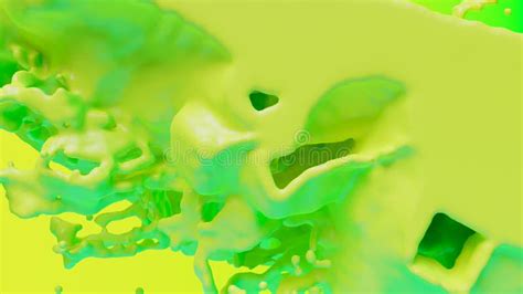 Organic Shapes Morphing Colorful Blobs Abstract 3d Background Liquid Flowing Colors Soap