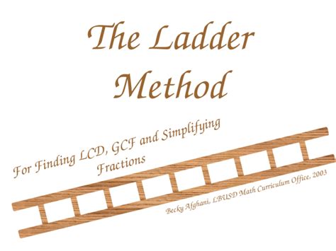 Ppt The Ladder Method Dokumentips