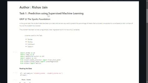 Rishav Jain On Linkedin Sparksfoundation Python Ml