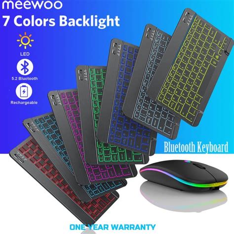 Meewoo Wireless Bluetooth Keyboard And Mouse Set 10inch For Android Phone Tablet Keyboard