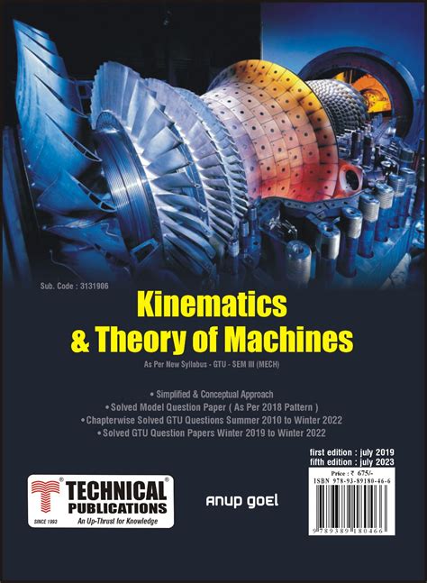 Kinematics And Theory Of Machine For Gtu 18 Course Iii Mech 3131