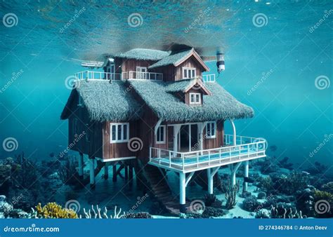 The Old Sunken Building With Columns Covered With Silt And Sand Vintage Architecture Isolated