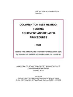 DOCUMENT ON TEST METHOD TESTING EQUIPMENT AND Document On Test Method Testing Equipment And