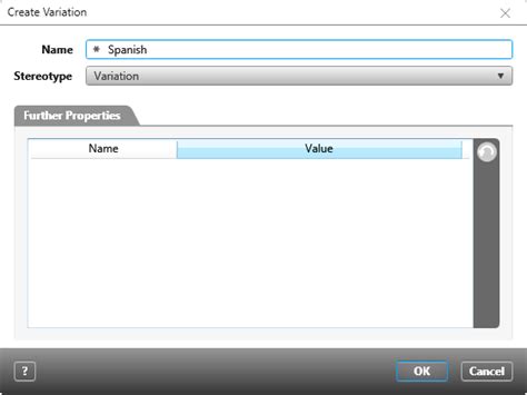 Dialog Create Variation” › Microtool Hilfeseiten