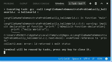 Problem Matchers Cant Match Correctlly If Output Line Is Longer Than Width Of Integrated