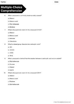 Naming Organic Compounds Chemical Formulas And Naming Compounds