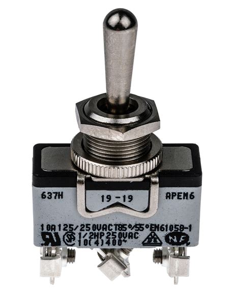 637h Interruttore A Levetta No On Off On Spdt Con Terminali A Vite Rs