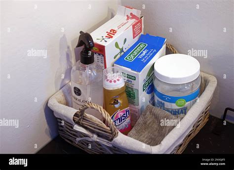 A Laundry Room Different Types Of Detergents Stock Photo Alamy