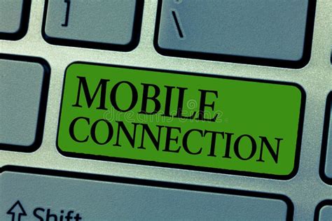 Word Writing Text Mobile Connection Business Concept For Secure