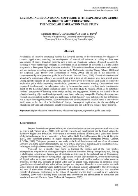 Pdf Leveraging Educational Software With End 2019wp Content