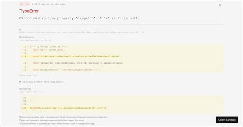 Radio Example Codesandbox
