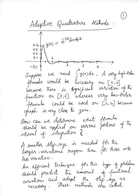 Solution Adaptive Quadrature Gaussian Quadrature Multiple Integrals And Improper Integrals