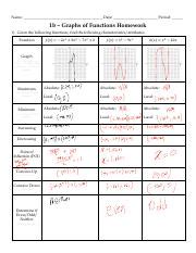 1b - Graphs of Functions Homework.pdf - Name: Date: Period: 1b - Graphs ...