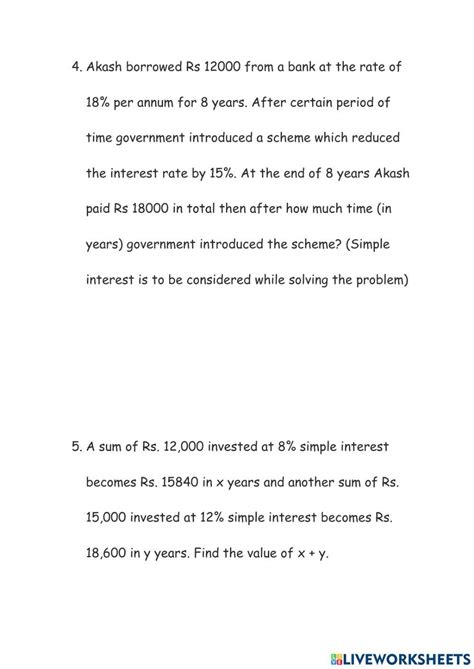 2171859 Advanced Ws G8 Recap Of Simple Interest