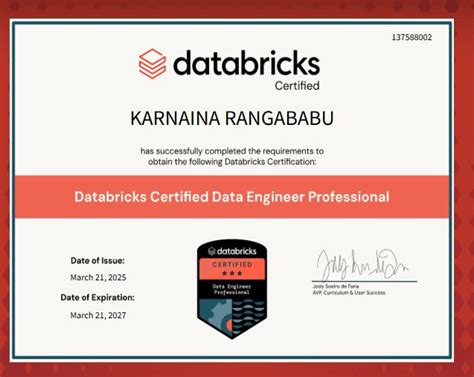 Databricks Dataengineer Learningjourney Certification Grateful