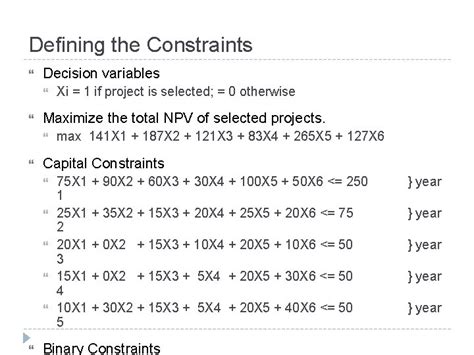 managerial decision making chapter 6 integer linear programming