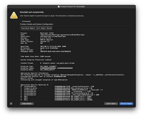 Crash On Macos 12 Arm64 · Issue 635 · Moonlight Streammoonlight Qt · Github