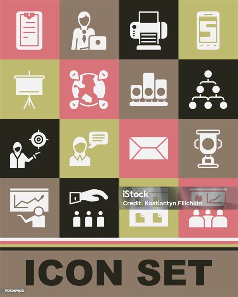 교육 프레젠테이션 어워드 컵 계층 구조 조직도 차트 프린터 지구본 위치 칠판 체크리스트가 있는 클립보드 및 랭킹 별 아이콘을 설정합니다 벡터 개념에 대한 스톡 벡터 아트 및