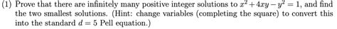 Solved 1 Prove That There Are Infinitely Many Positive Chegg Com