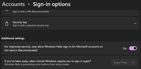Windows Hello Is Preventing Some Options From Being Shown Issue On Windows 11 Rwindowshelp