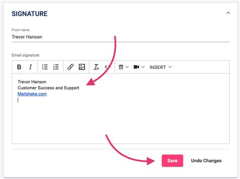How Do I Set Up Or Edit An Email Signature Mailshake Help