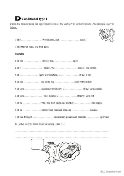 115 Conditional 1 First Conditional English Esl Worksheets