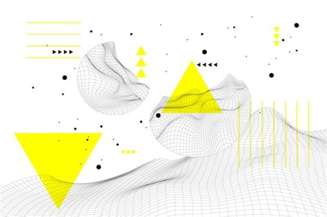 Free Vector Flat Abstract Wireframe Background