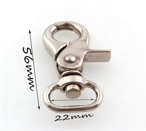 Silver Heavy Duty Swivel Clasp Metal Lobster Swivel Clasp Hook Purse