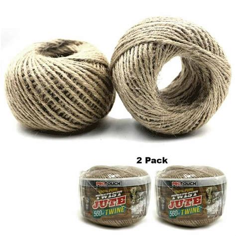 2 Pack Natural Ply Twisted Jute Twine String Rope Toys Craft Making 1120 Feet
