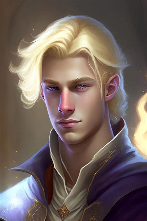 Handsome Young Blonde Wizard 5e Gallery Stablecog