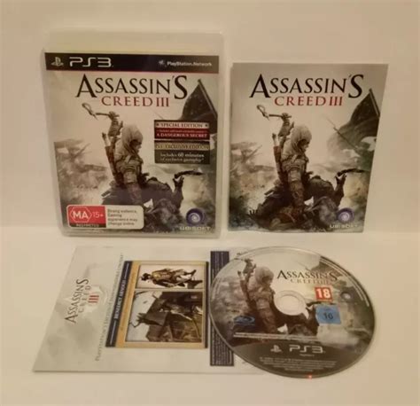 ASSASSIN'S CREED III (PlayStation 3, PS3 Game w/ Manual) - Assassin's ...