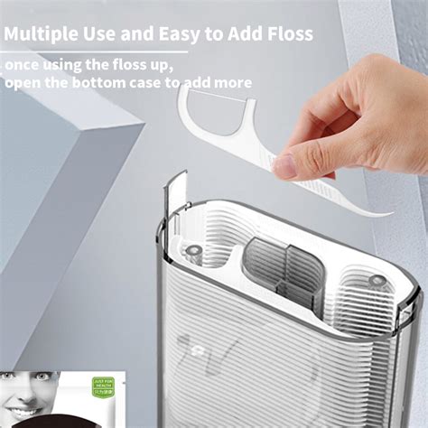 automatic boxed dental floss stick with 80pcs dent grandado