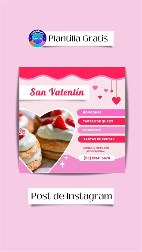 Plantilla Gratis Y Editable En Canva Post De Instagram San Valentín