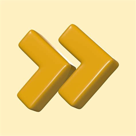 Two Arrows 3d Color Premium Psd