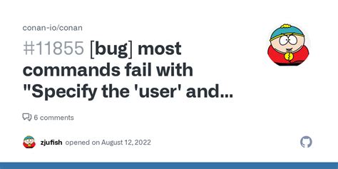 Bug Most Commands Fail With Specify The User And The Channel Or Neither Of Them Even For