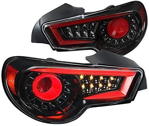Led Light Bar Tail Lights With Sequential Turn Signal Gloss Black