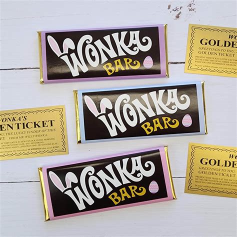 Willy Wonka Chocolate Bar Wrapper