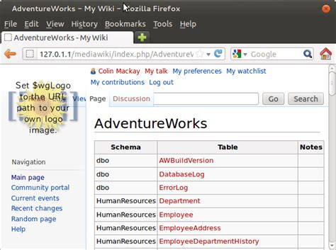 Creating A Data Dictionary With Sql Server And Mediawiki Part One A
