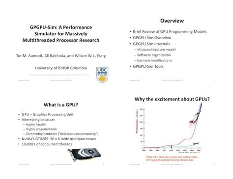 Pdf Gpgpu Sim Tutorial Slides Ubc Eceaamodtgpgpu Simtutorial