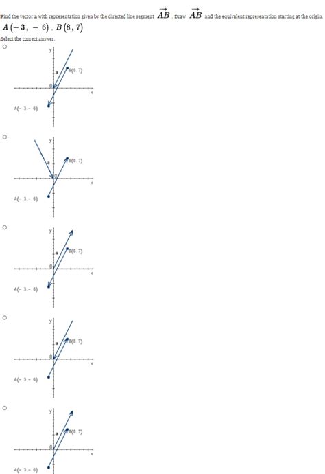 Solved Find The Vector A With Representation Given By The Chegg
