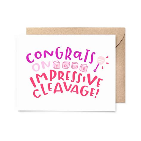 Impressive Cleavage New Mom Card Pearl And Chrome Home T