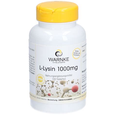 L Lysin 1000mg 100 St Shop Apotheke