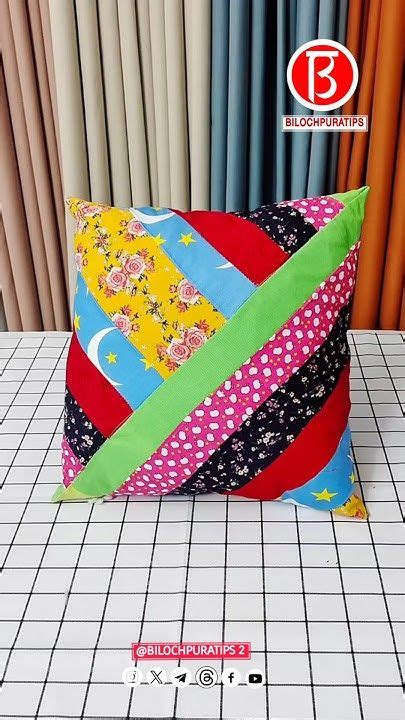 How To Make Patchwork Pillow Tutorial Part 1847 In 2025 Cushion