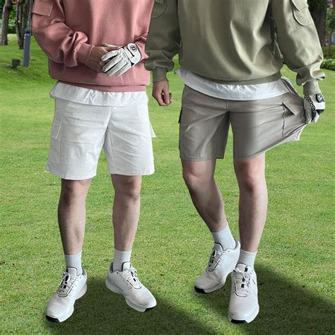 핫딜 클라임미 남성 골프 스판 카고 반바지 남자 여름용 라운딩 린넨 밴딩 5부 연습복 딜팡 골프용품 전문쇼핑몰