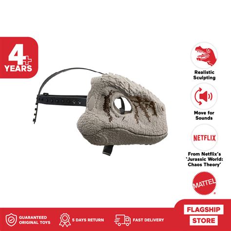 Jual Jurassic World Chaos Theory Atrociraptor Mask Mainan Action