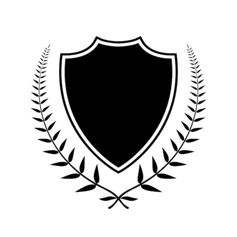 Premium Vector Coat Of Arm Vector Black Color