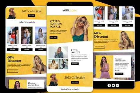 E Commerce Fashion Email Template Graphic By Emailtemplate · Creative