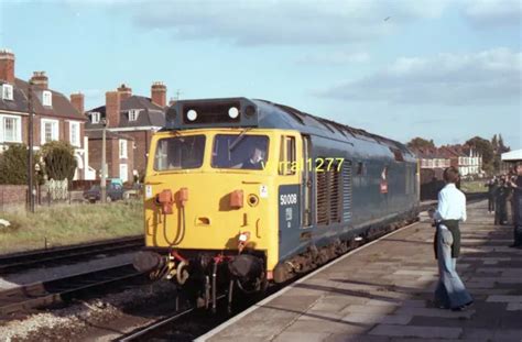 Original Railway Photographic Negative Class 50 50008 At Hereford £350