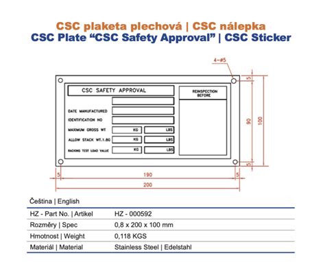 Container Identification Hz