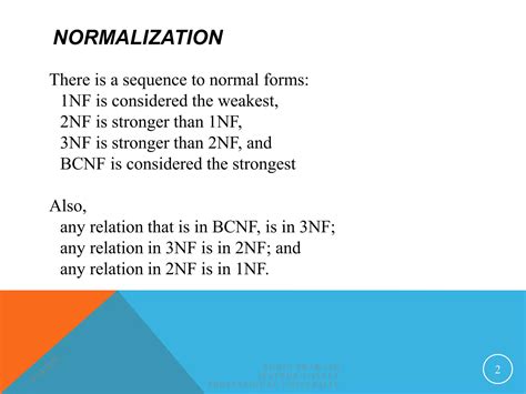 Normalization For Class 1ppt